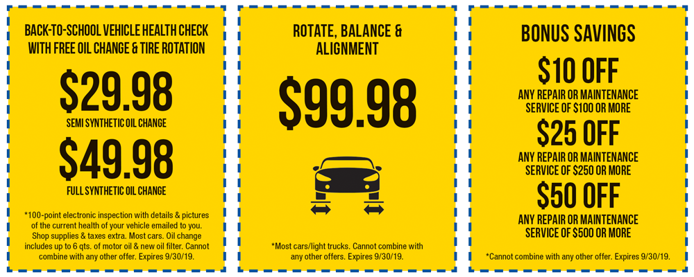 Auto Repair Promotions Specials Coupons and Discounts Willoughby Ohio